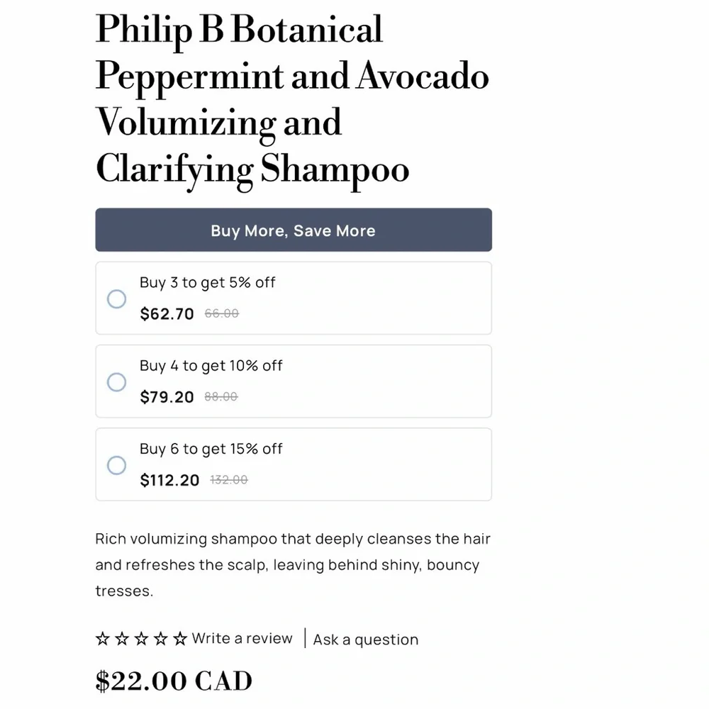 Philip B | Hair | Philip B Peppermint Avocado Shampoo 2ml | Poshmark